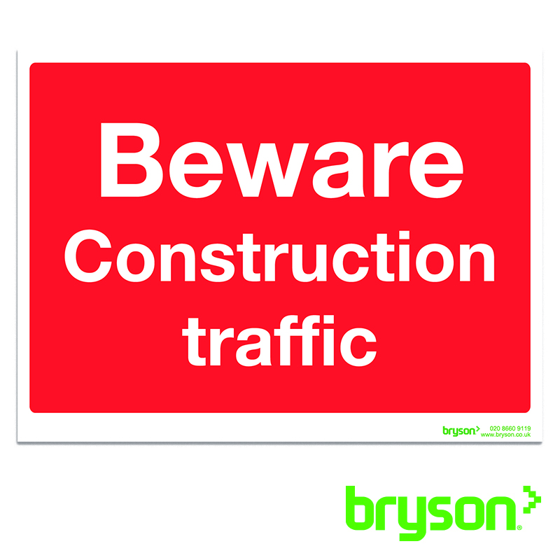 Beware Construction Traffic Sign | Traffic Control Signs | Site Traffic ...