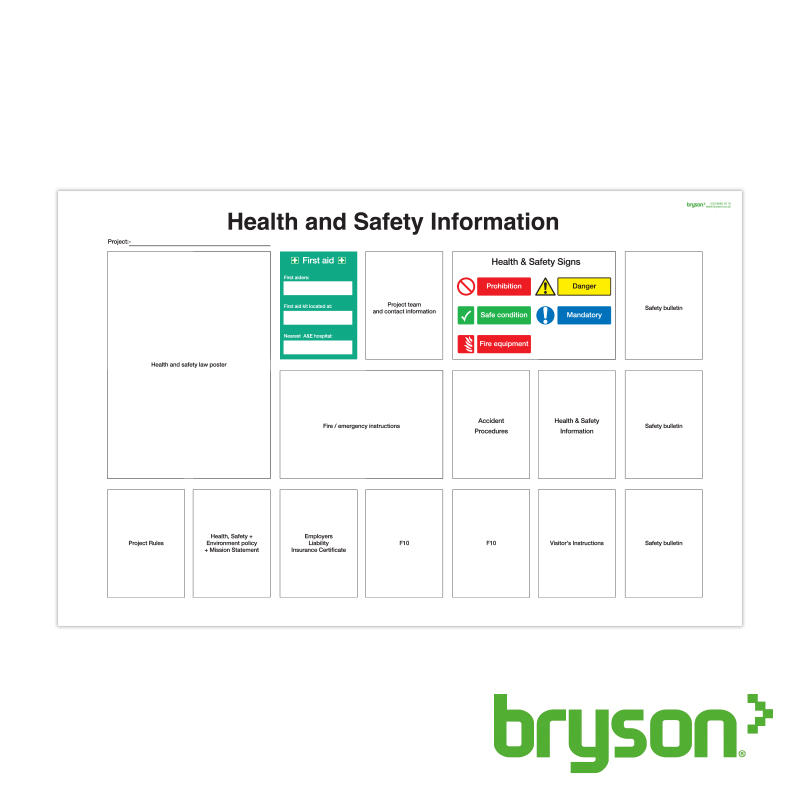 Health And Safety Information Board | Site Safety Boards | Site Boards ...
