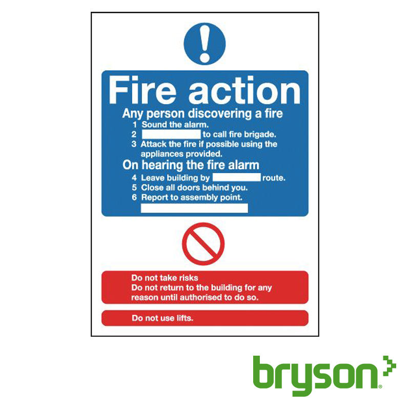 Fire Action Signs | Fire Exit Signs | Fire Safety Signs | Safety Signs ...