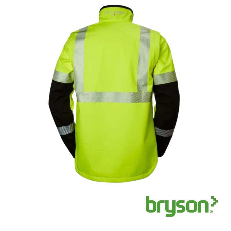 Helly Hansen ICU Hi Vis Softshell Jacket - Yellow Black | Hi Vis ...