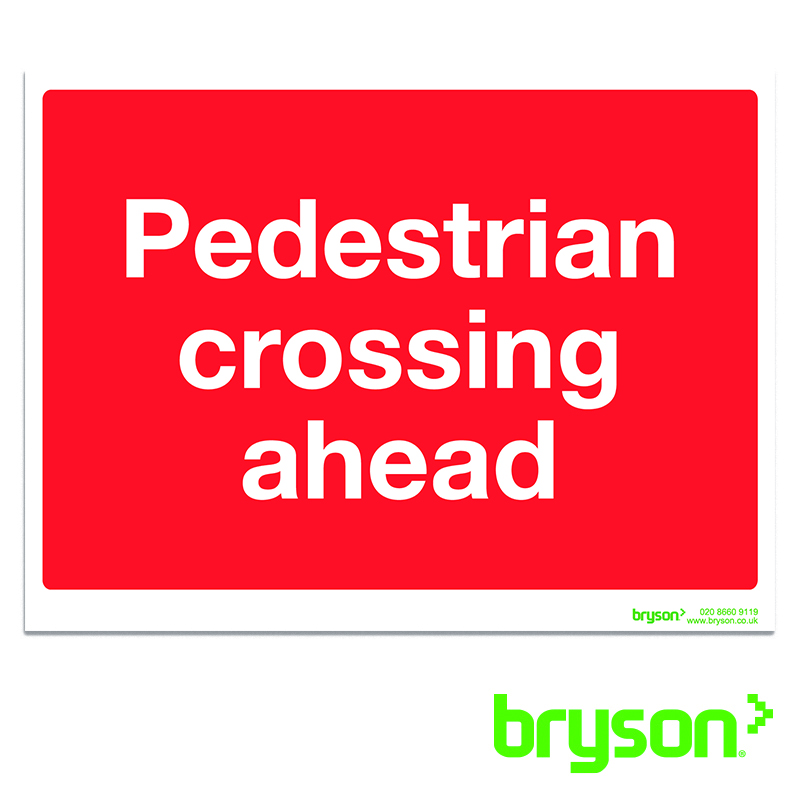 Pedestrian Crossing Ahead Sign | Pedestrian Warning Signs | Site ...