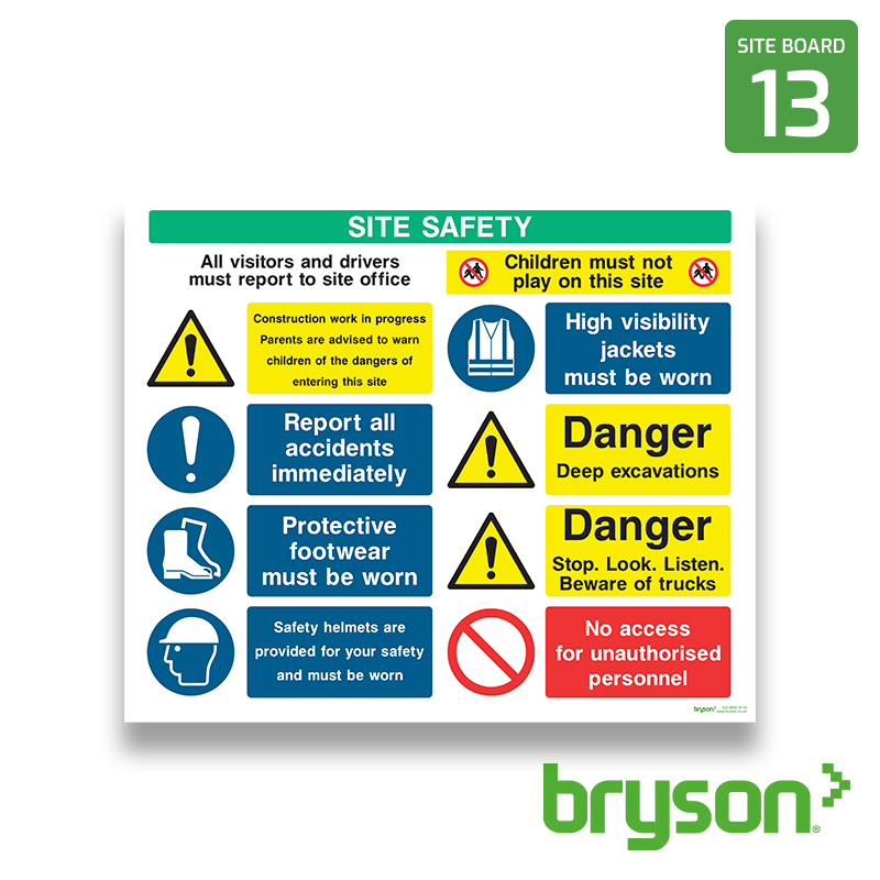 Site Safety Board | Site Safety Boards | Site Boards | Safety Signs ...