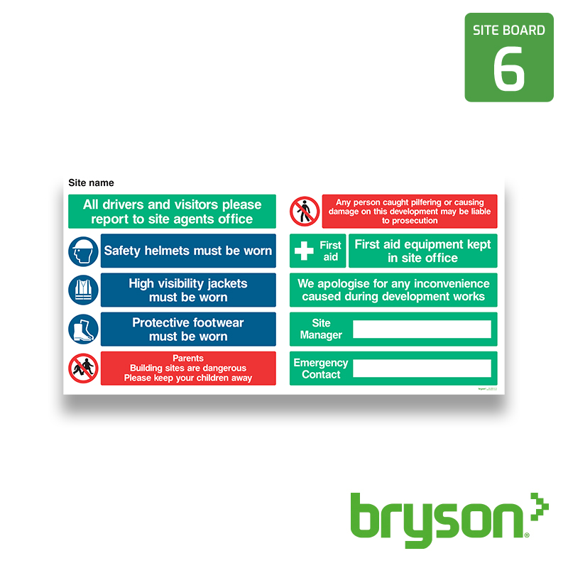 Site Safety Board | Site Safety Boards | Site Boards | Safety Signs ...