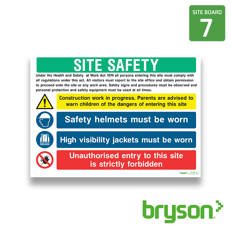 Site Safety Board | Site Safety Boards | Site Boards | Safety Signs ...