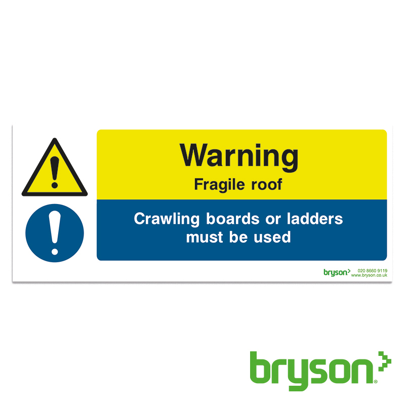 Warning Fragile Roof Sign | Hazard Signs | Safety Signs | Bryson