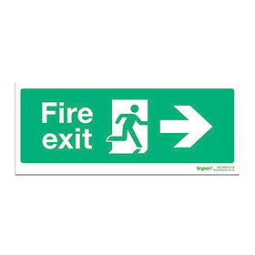Running Man Fire Exit Sign | Fire Exit Signs | Fire Safety Signs ...