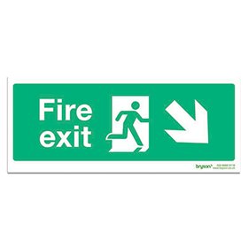 Running Man Fire Exit Sign | Fire Exit Signs | Fire Safety Signs ...