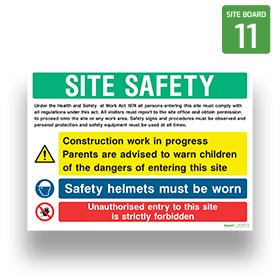 Site Safety Board | Site Safety Boards | Site Boards | Safety Signs ...