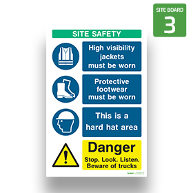 Site Safety Board | Site Safety Boards | Site Boards | Safety Signs ...