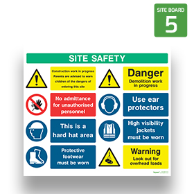 Site Safety Board | Site Safety Boards | Site Boards | Safety Signs ...